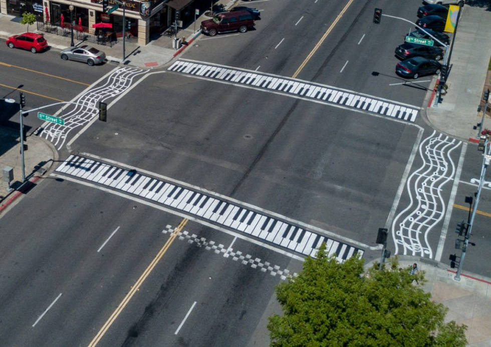 Painted crosswalks: a new trend for safety and fun | Walk Bike Cupertino